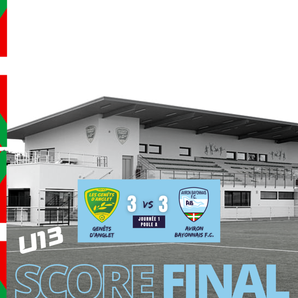 égalité avec nos voisins - Aviron Bayonnais Football Club